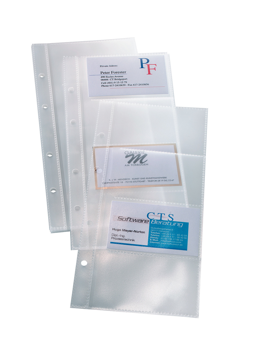 Business Card Organiser, one row | SIGEL