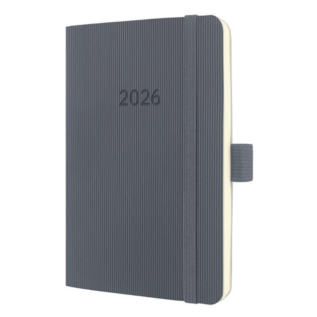 Weekly planner Conceptum 2026, approx. A6, softcover, dark grey | SIGEL