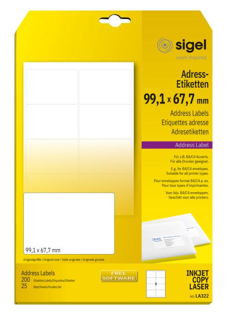Address labels | SIGEL