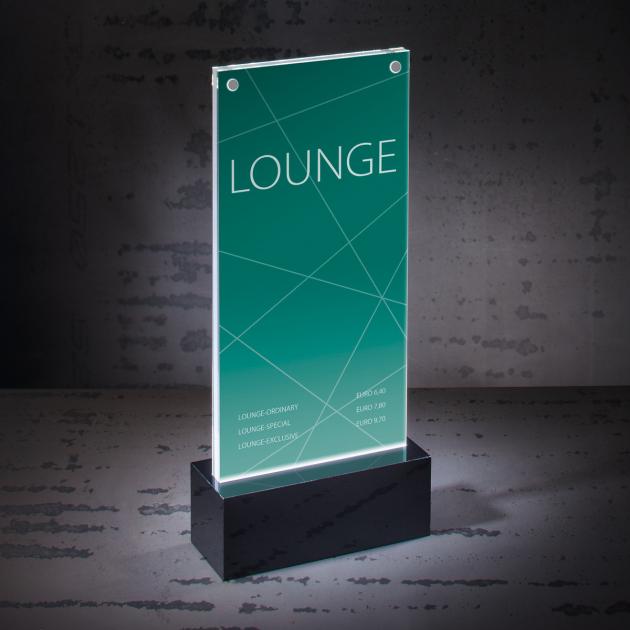 LED table-top display frame | SIGEL