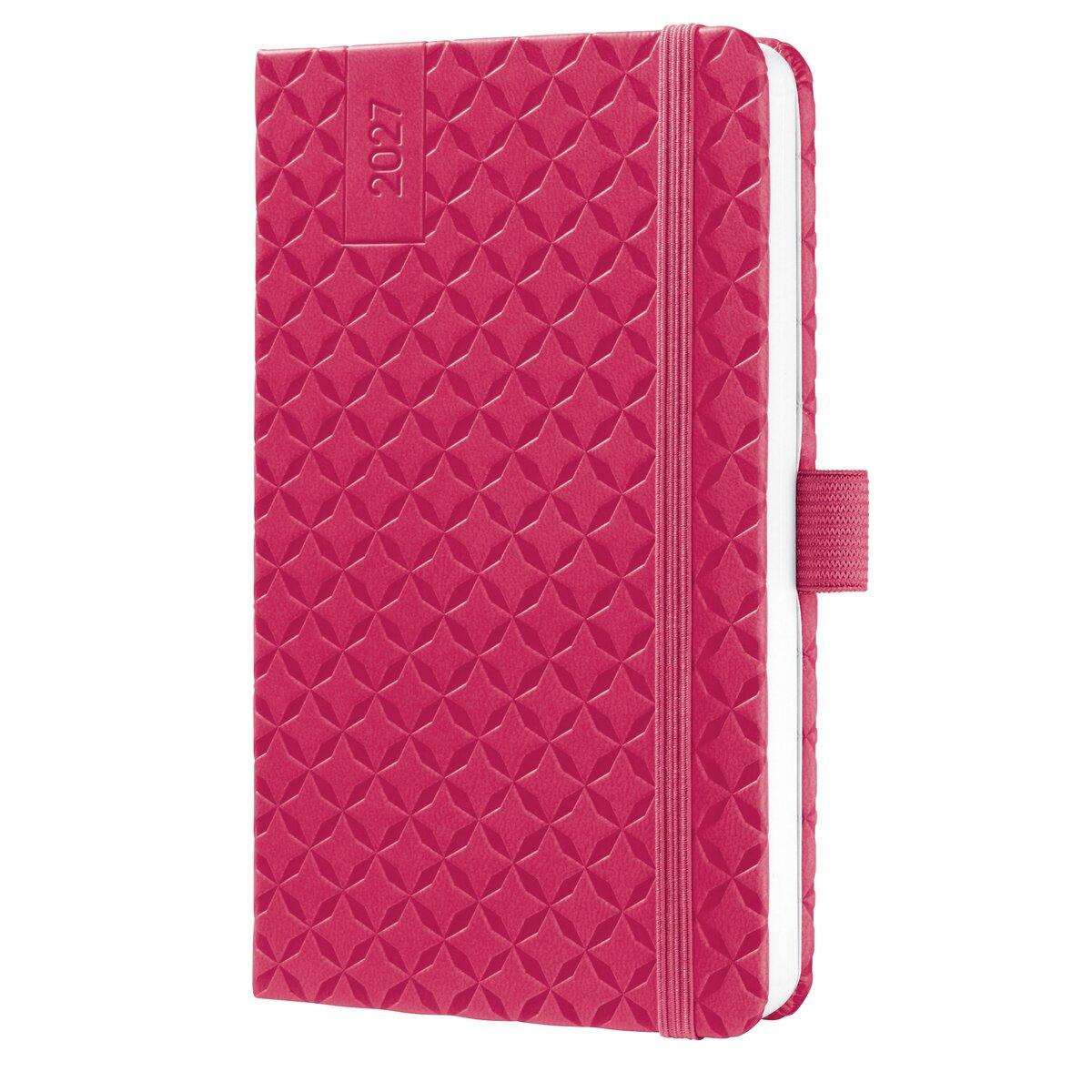 Weekly Planner Jolie 2027 Approx A6 Fuchsia Pink Hardcover SIGEL Weekly Planner Jolie 2027 Approx A6 Fuchsia Pink Hardcover SIGEL